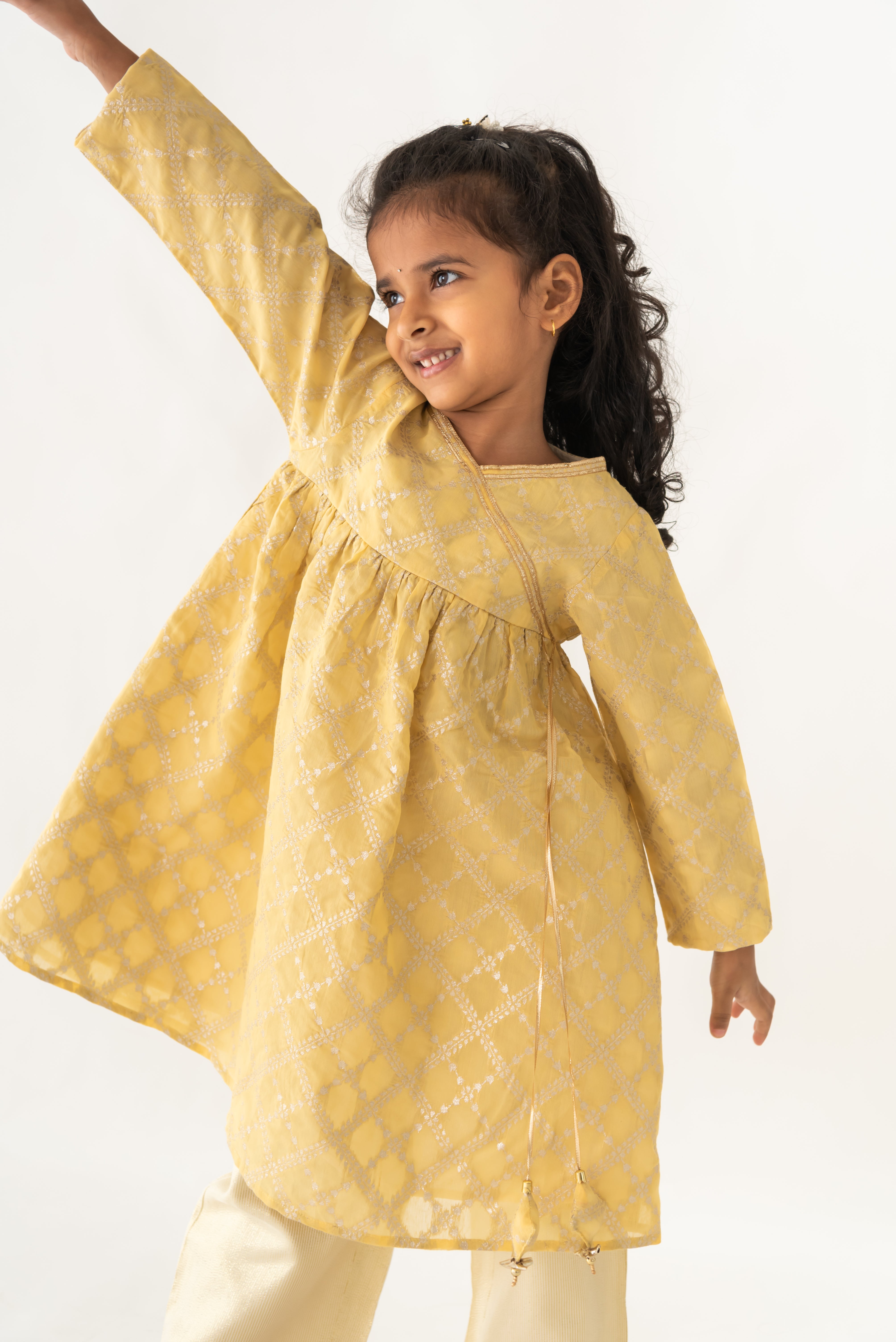 Yellow Kala Kurta set – A Little Fable
