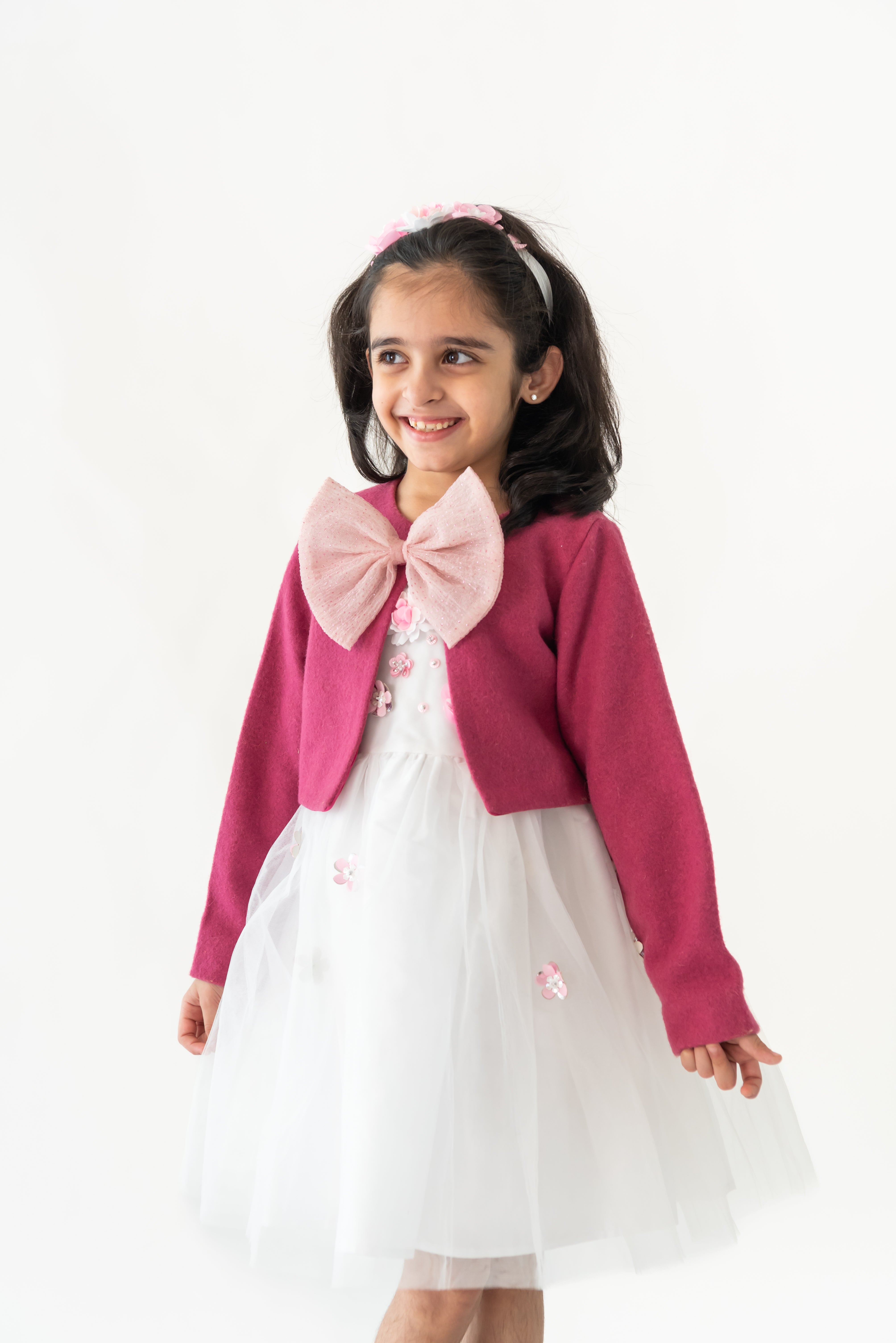 Glitter bow Shrug – A Little Fable